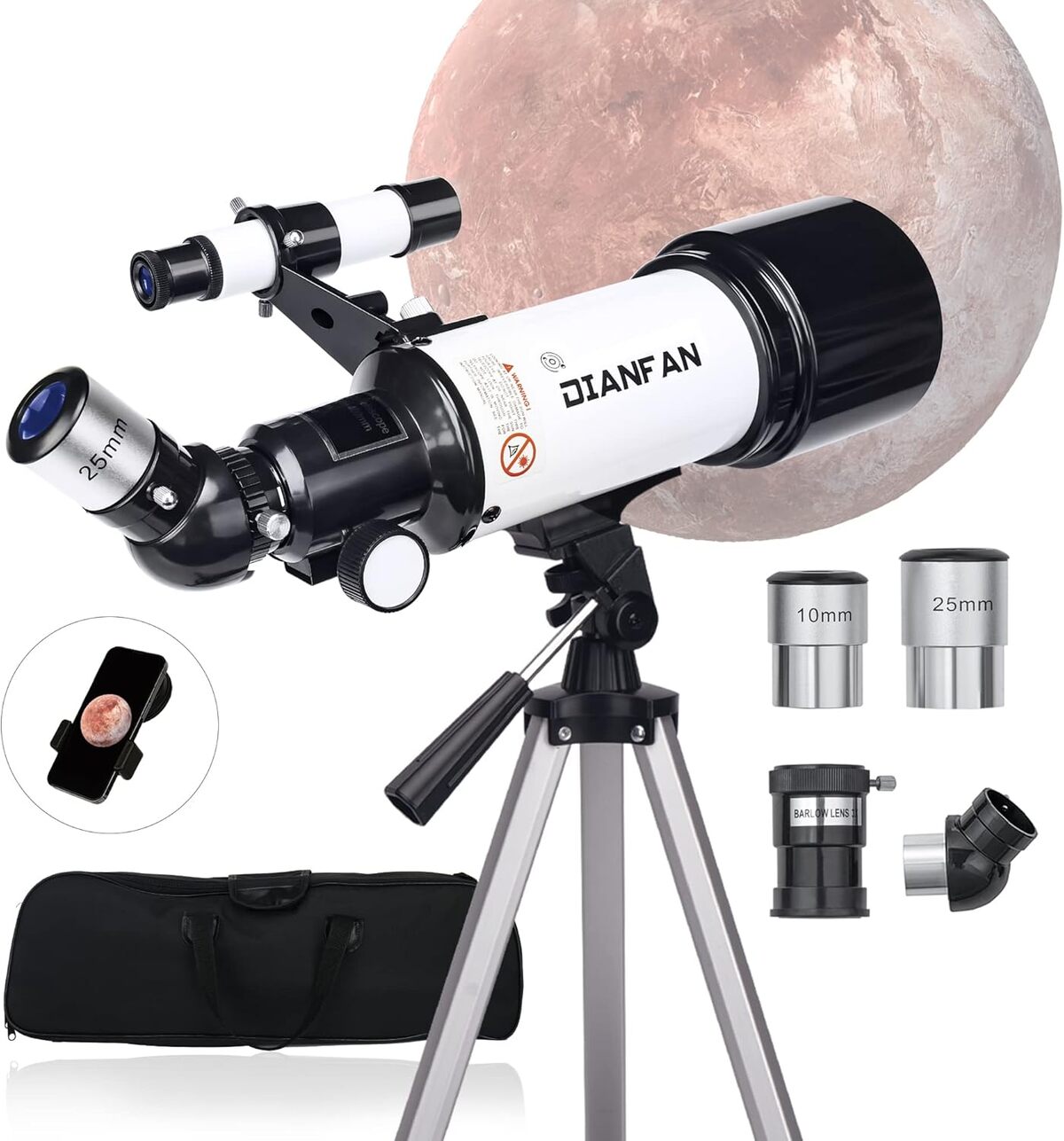 Test télescope : zoom sur le 70/400 pour débutants avec monture AZ